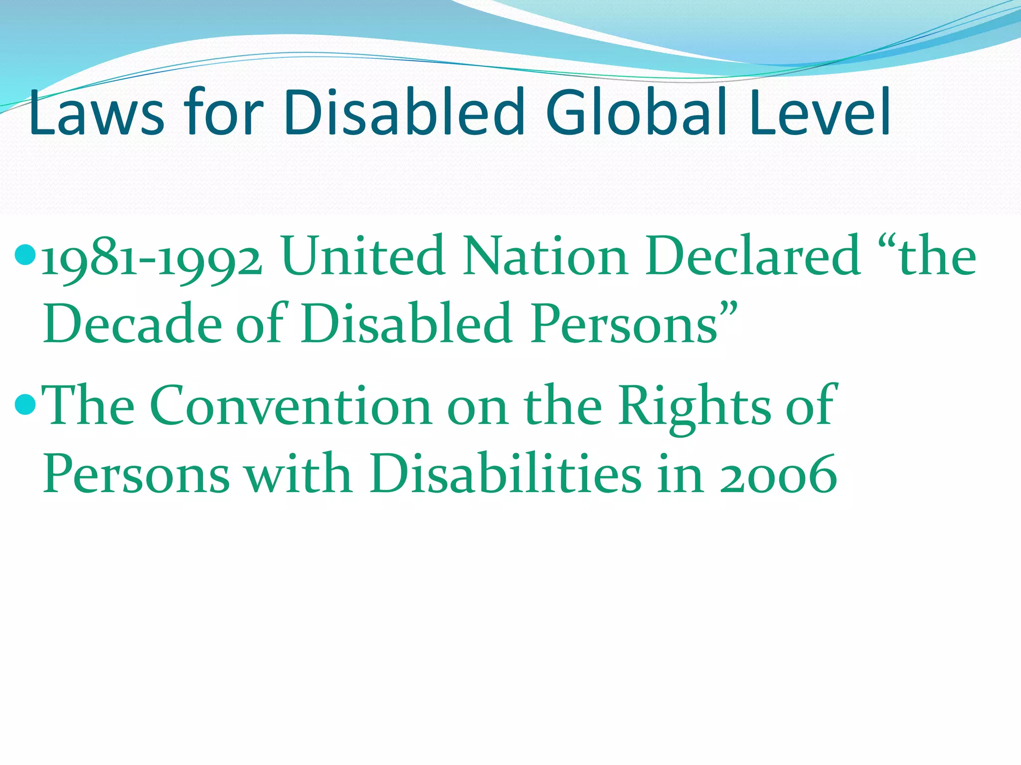 Presentation on human rights for disabled person | PPTX