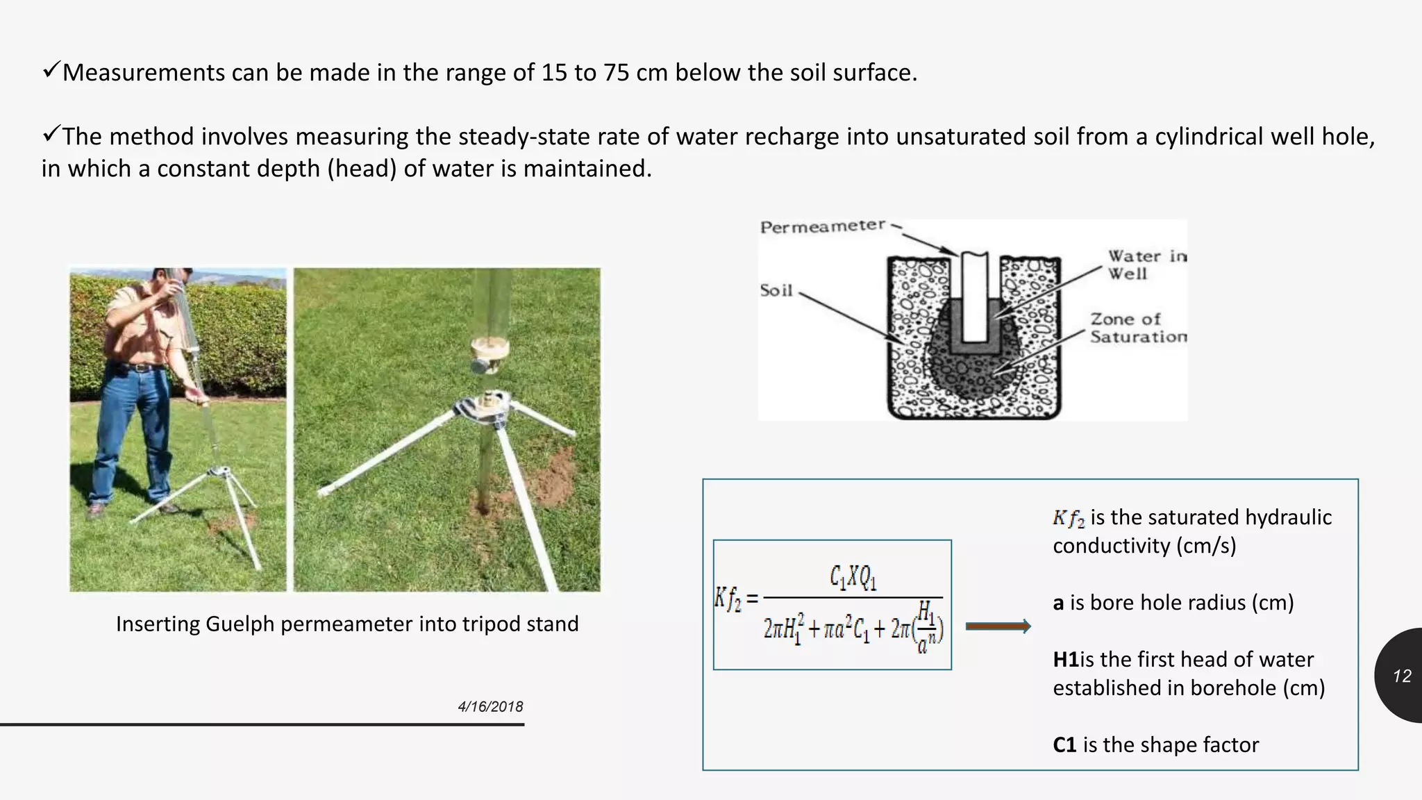 Presentation on hydraulic conductivity and drainable porosity | PPTX