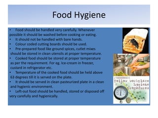 Presentation on hygiene. FOR TOPIC OF CATERING SCIENCE | PPTX