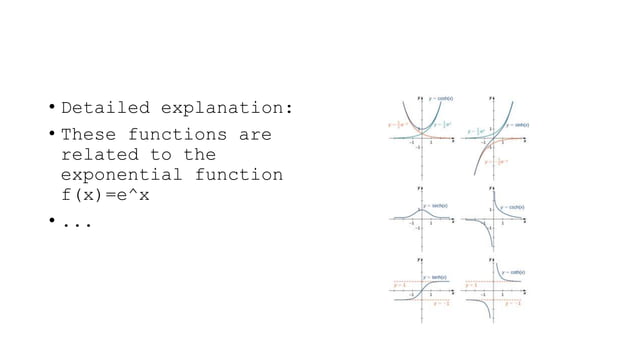 Presentation on Hyperbolic Function Graphs & Derivatives & Integrals.pptx