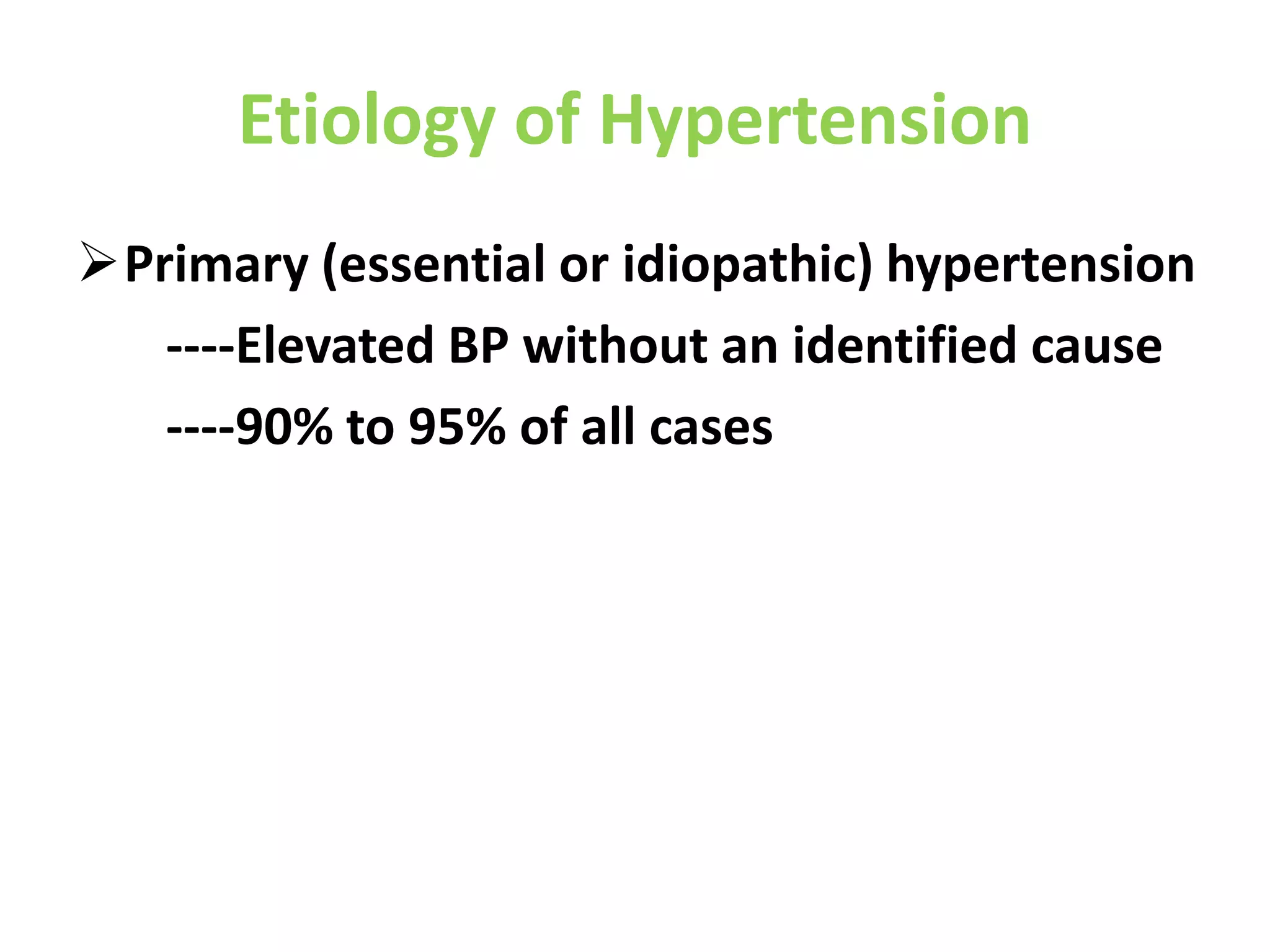 Presentation on hypertension | PPTX
