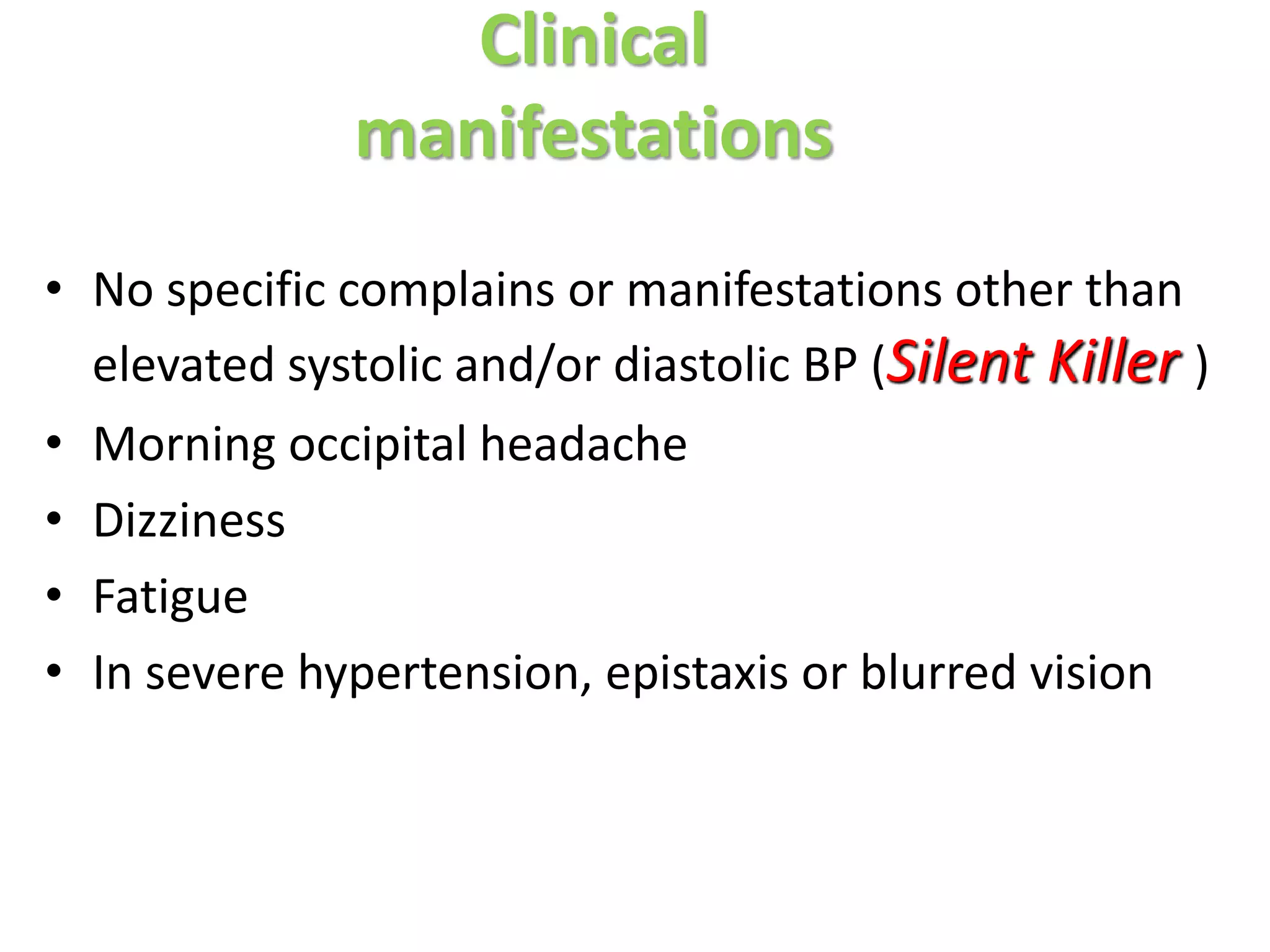 Presentation on hypertension | PPTX
