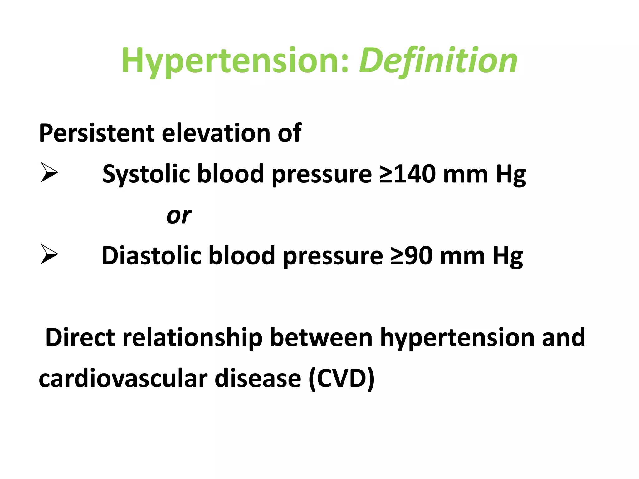 Presentation on hypertension | PPTX