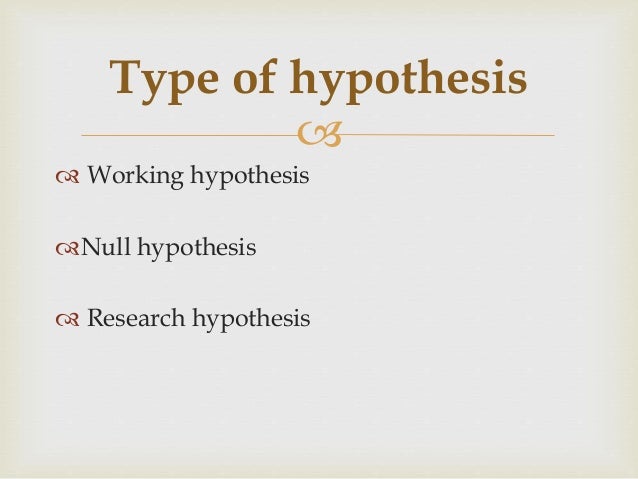 Types of Hypothesis-Advance Research Methodology Types of Hypothesis-Advance Research Methodology