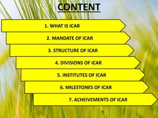 Presentation on icar | PPTX