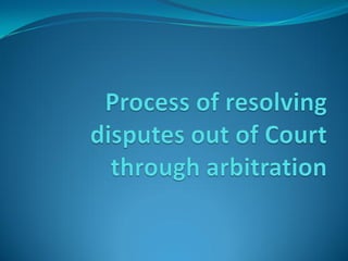 Presentation On Int.Com.Arbitration | PPTX