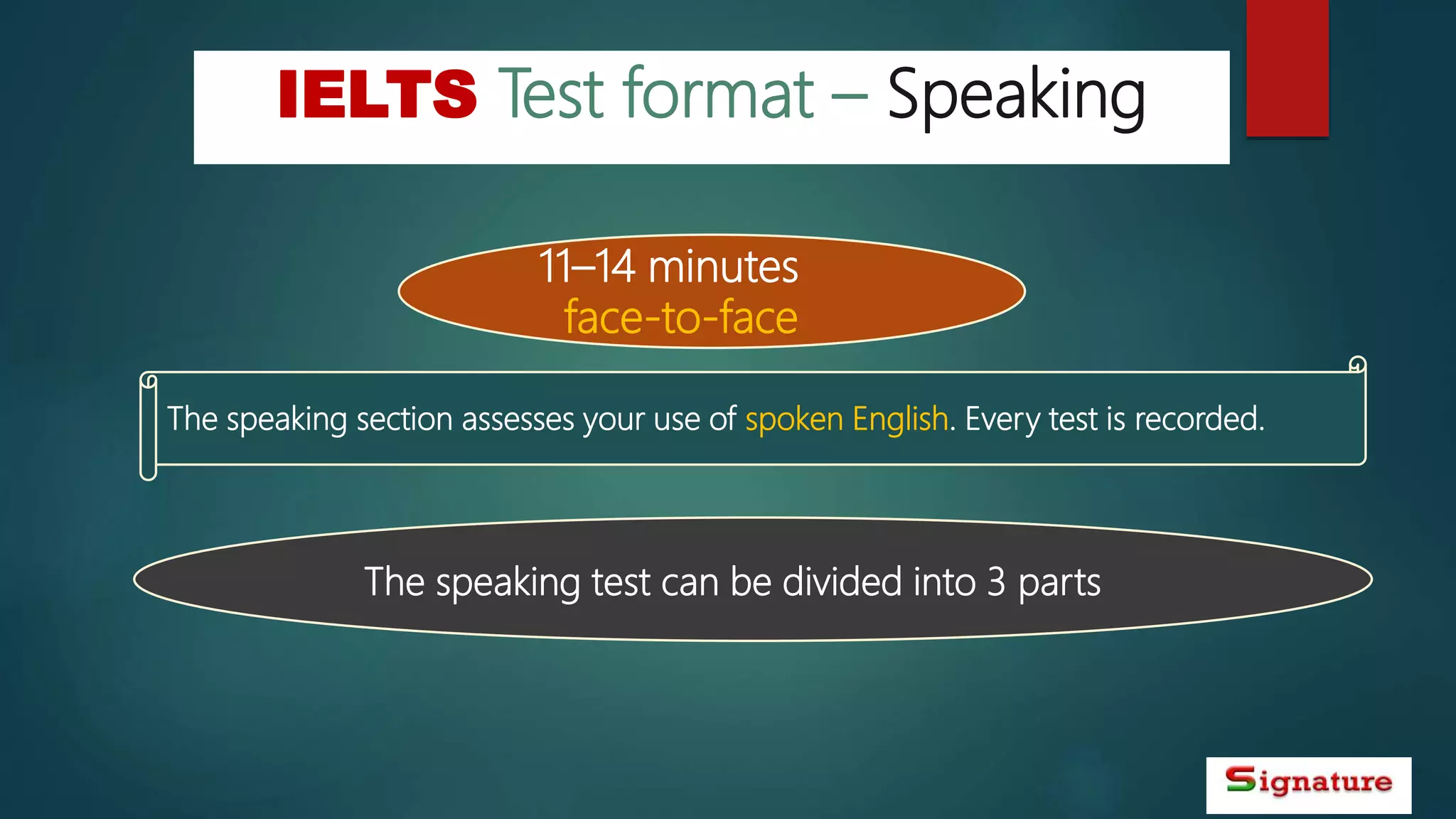 IELTS Test Format: Four Modules | PPT