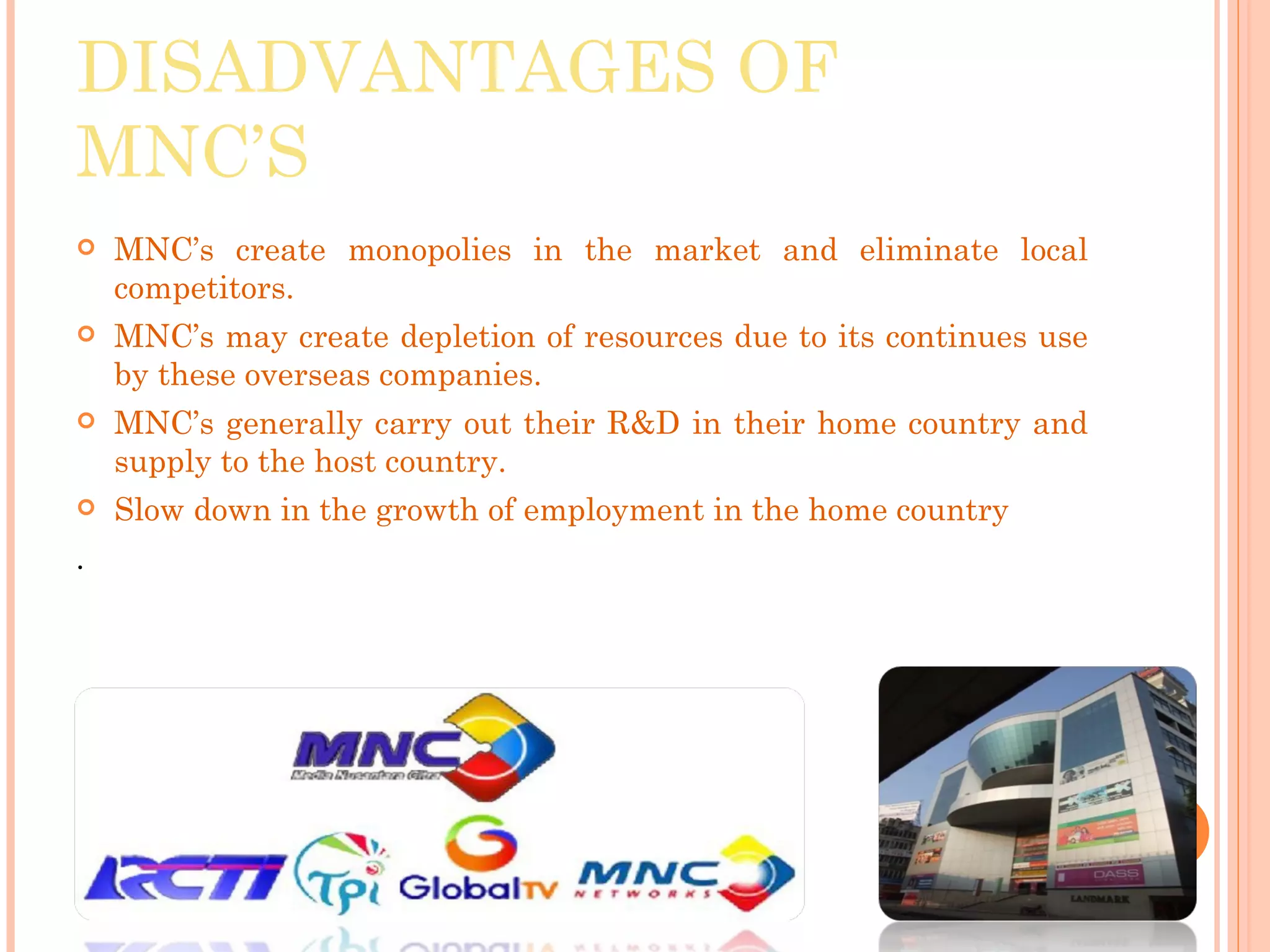Presentation on mnc | PPT