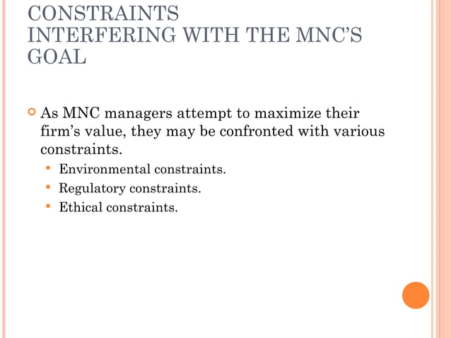 Presentation on mnc | PPT