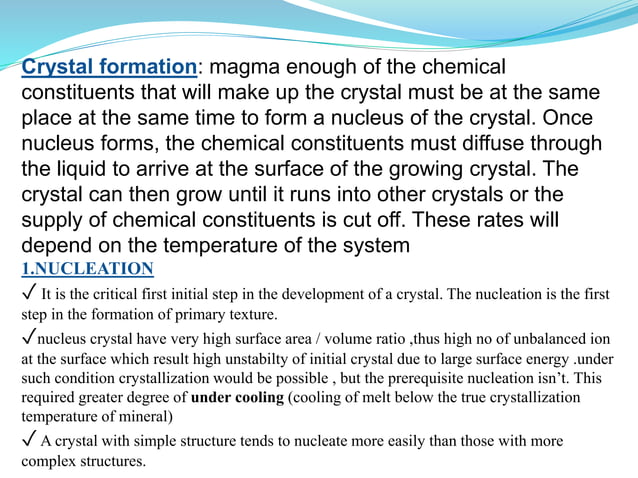 Presentation on igneous texture.pptx | Chemistry | Science