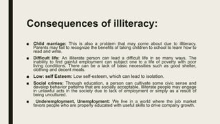 Illiteracy | PPTX