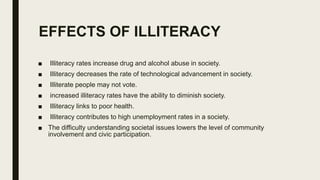 Illiteracy | PPTX