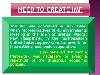 Presentation On Imf | PPT
