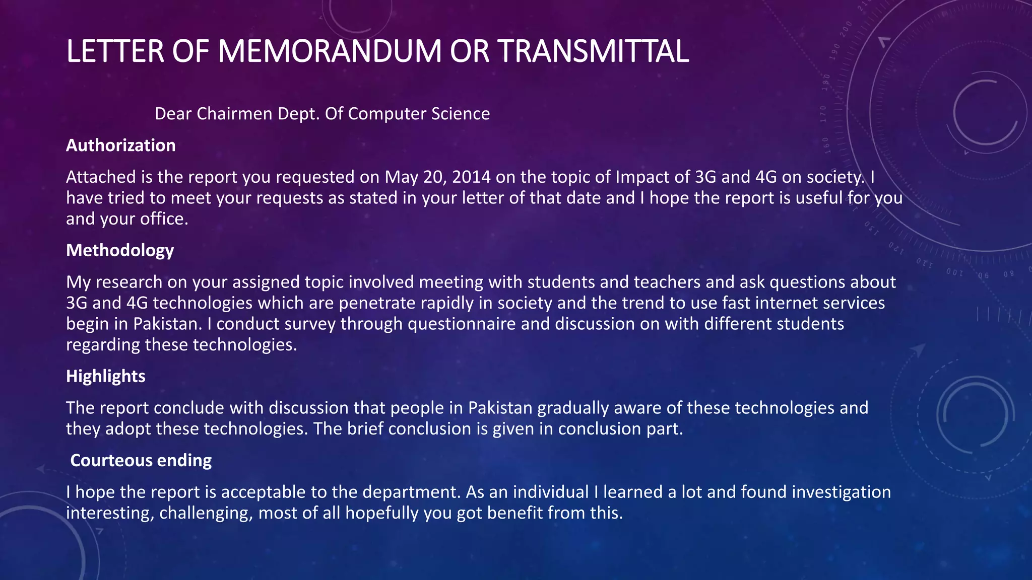 Presentation on impact of 3g and 4g technologies on society | PPTX