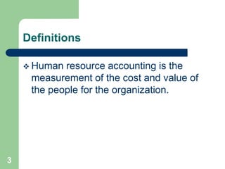 Presentation on Important of Human Resource Accounting.ppt | Human ...