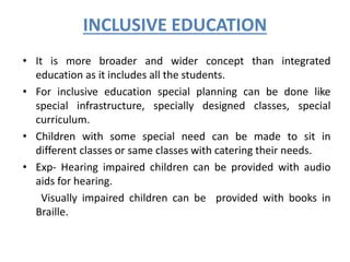 Presentation on integration and inclusion | PDF