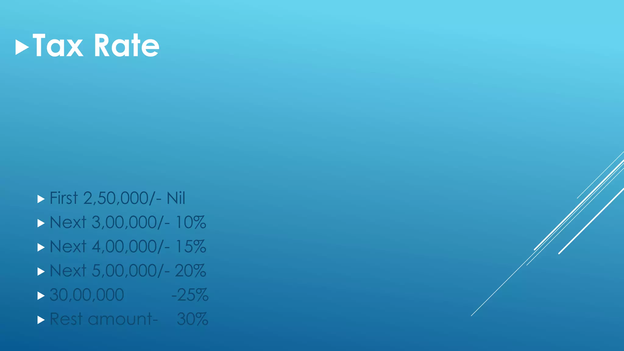 Presentation on income tax | PPT