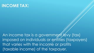 Presentation on income tax | PPT