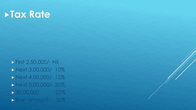 Presentation on income tax | PPT