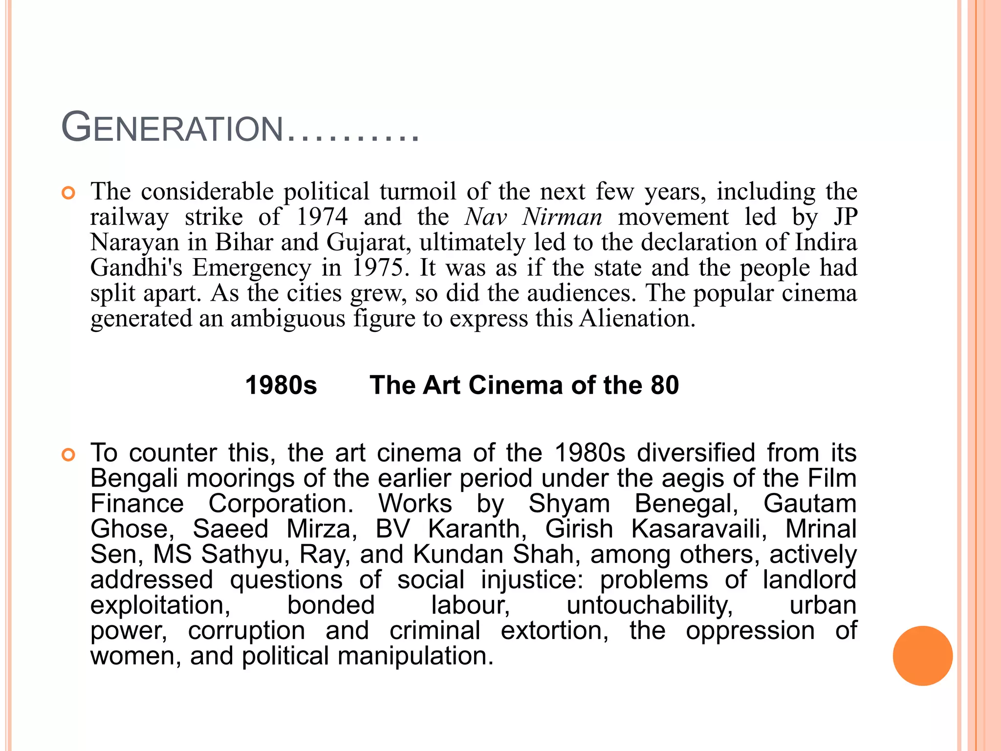 Presentation on indian cinema | PPTX