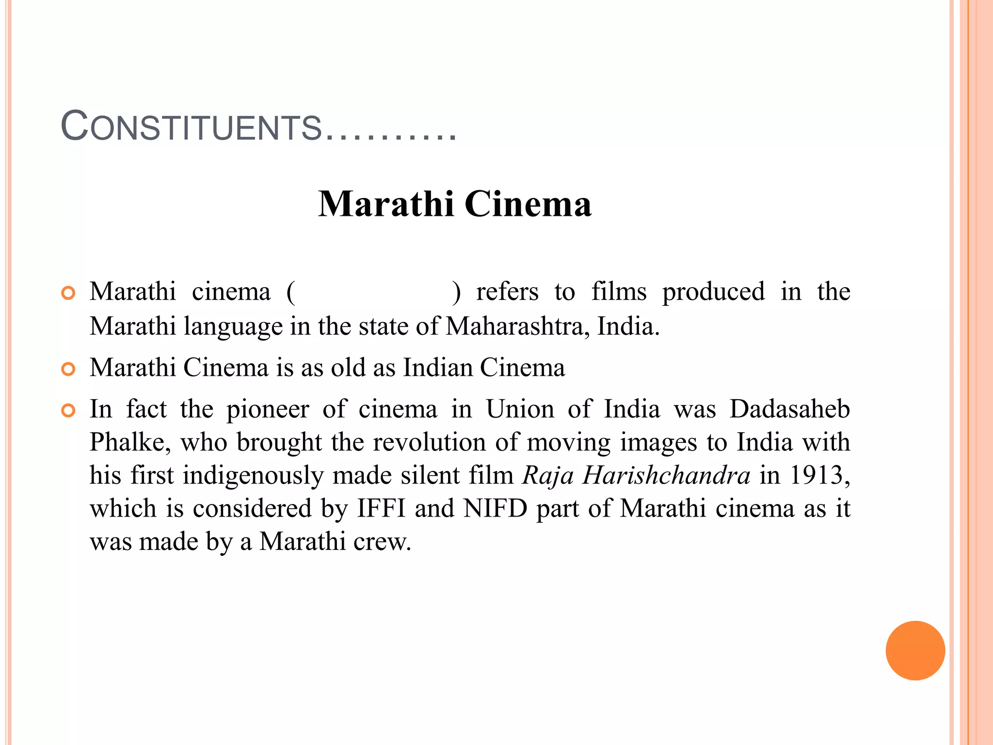 Presentation on indian cinema | PPTX