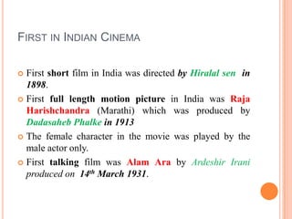 Presentation on indian cinema | PPTX