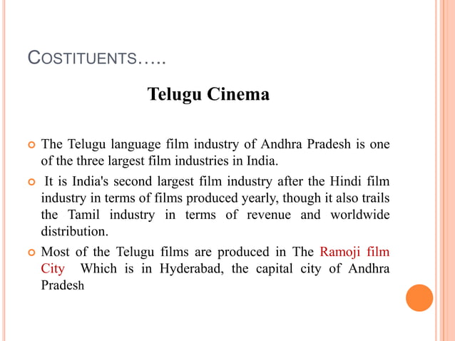 Presentation on indian cinema | PPTX