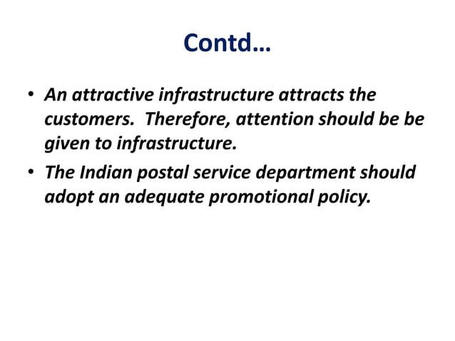 Presentation on indian postal system | PPTX