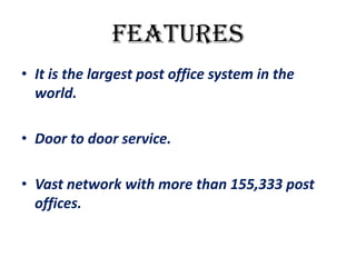 Presentation on indian postal system | PPTX