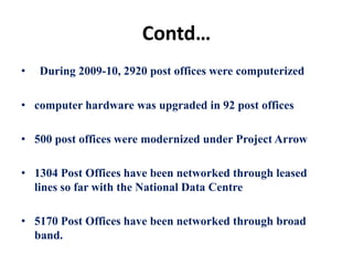 Presentation on indian postal system | PPTX