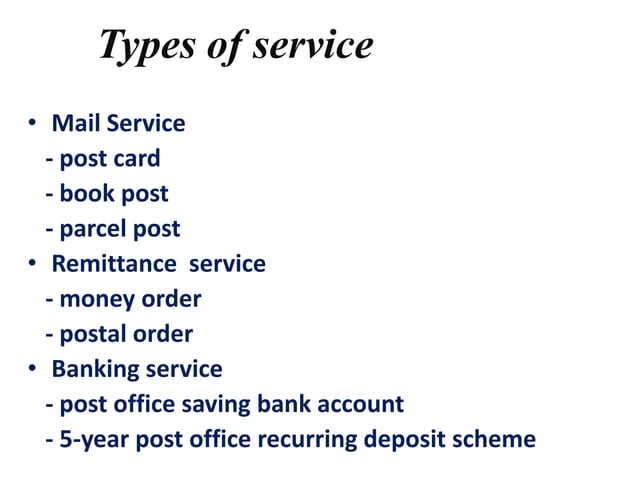 Presentation on indian postal system | PPTX