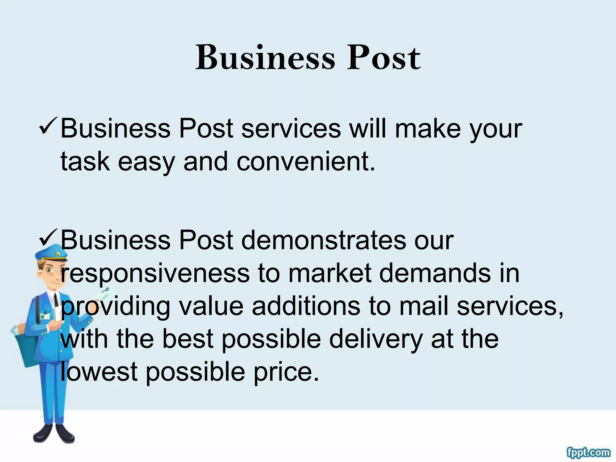Presentation on indian postal system | PDF