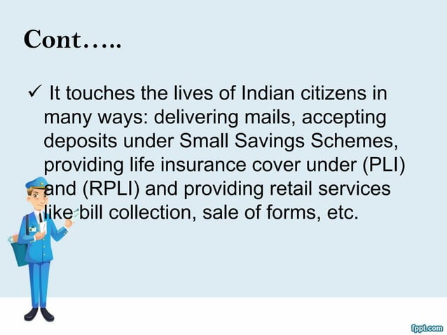 Presentation on indian postal system | PDF | Business | Business and ...