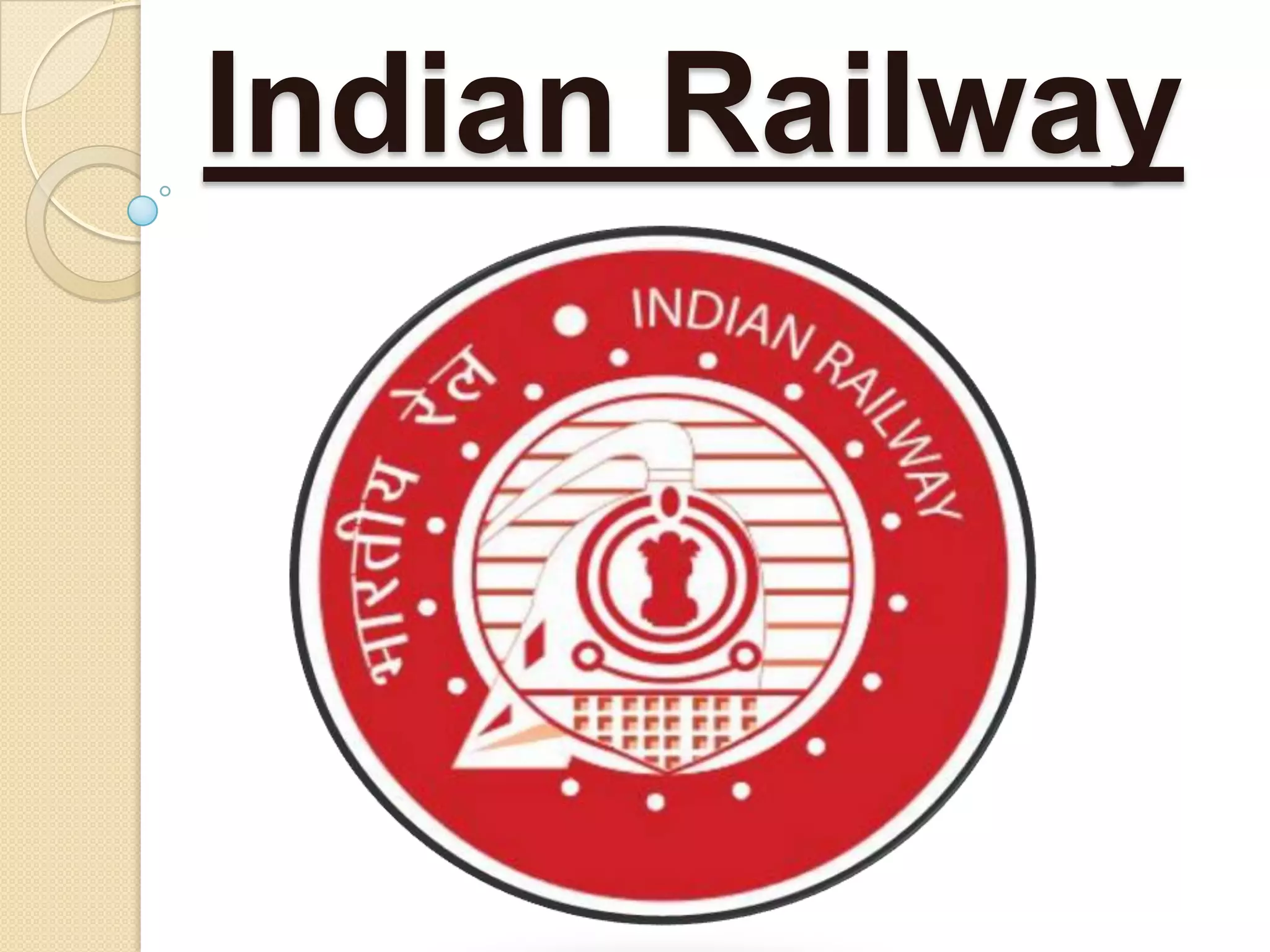 Presentation on indian railway | PPTX