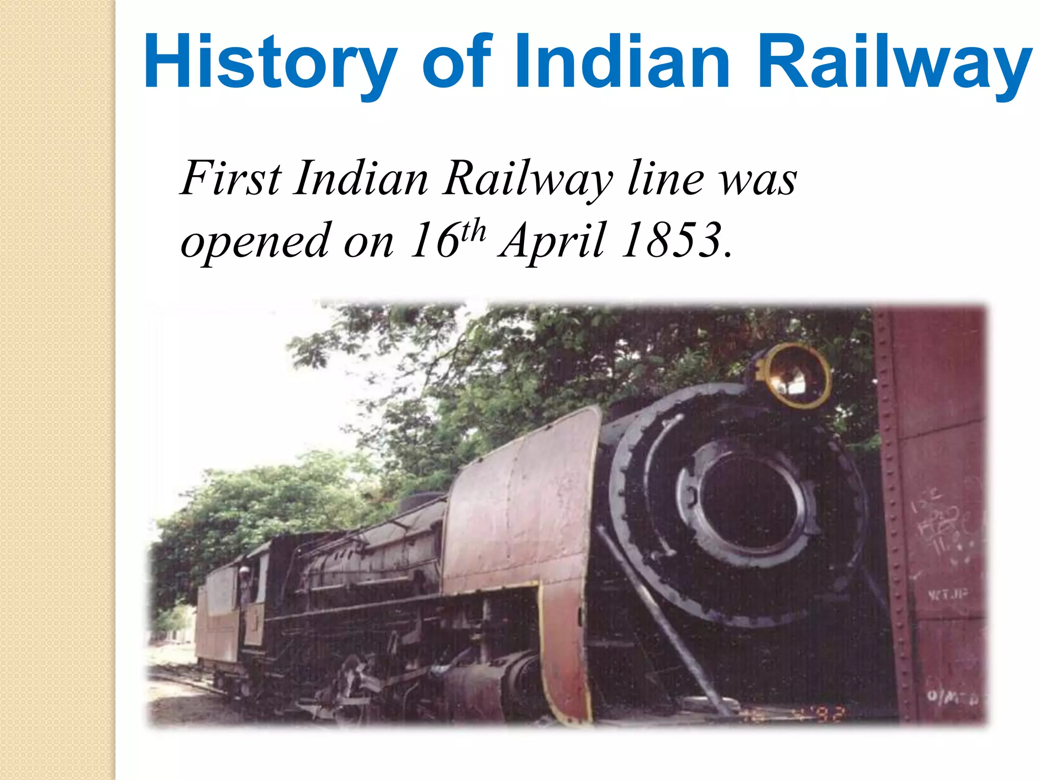 Presentation on indian railway | PPTX
