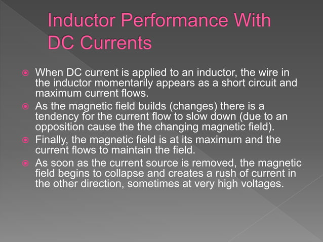 Presentation on inductor | PPTX