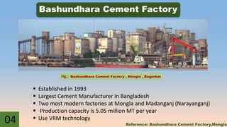 Presentation on industrial tour & field visit at bashundhara cement ...