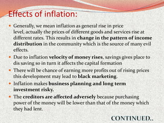 Presentation on inflation | PPTX