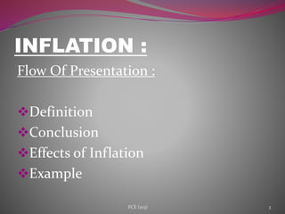 Presentation on inflation | PPTX