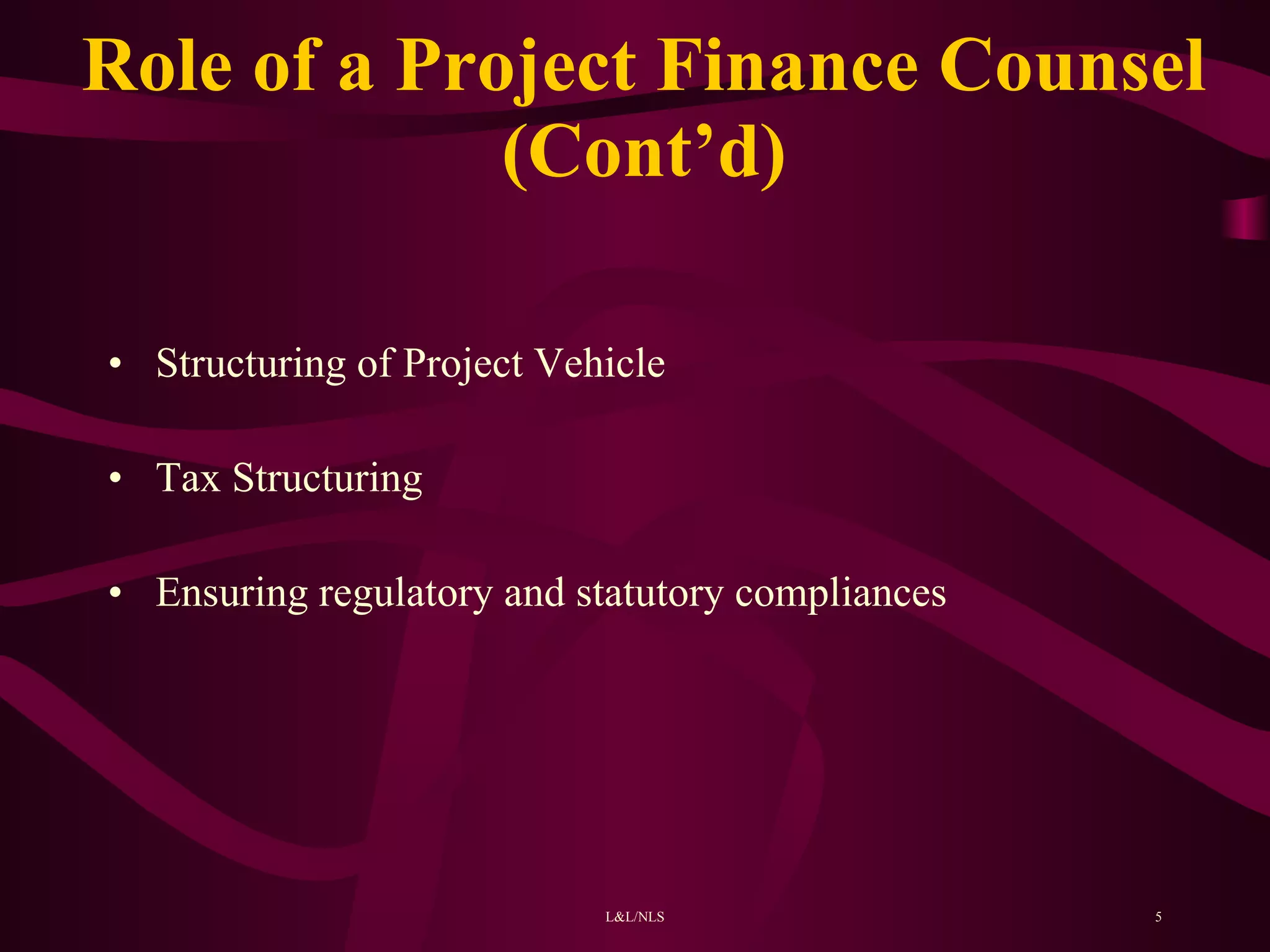 Presentationon infrastructure project_finance | PPT
