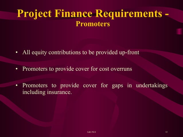 Presentationon infrastructure project_finance | PPT
