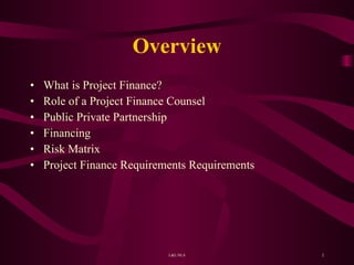 Presentationon infrastructure project_finance | PPT