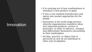 Presentation on innovation | PPT