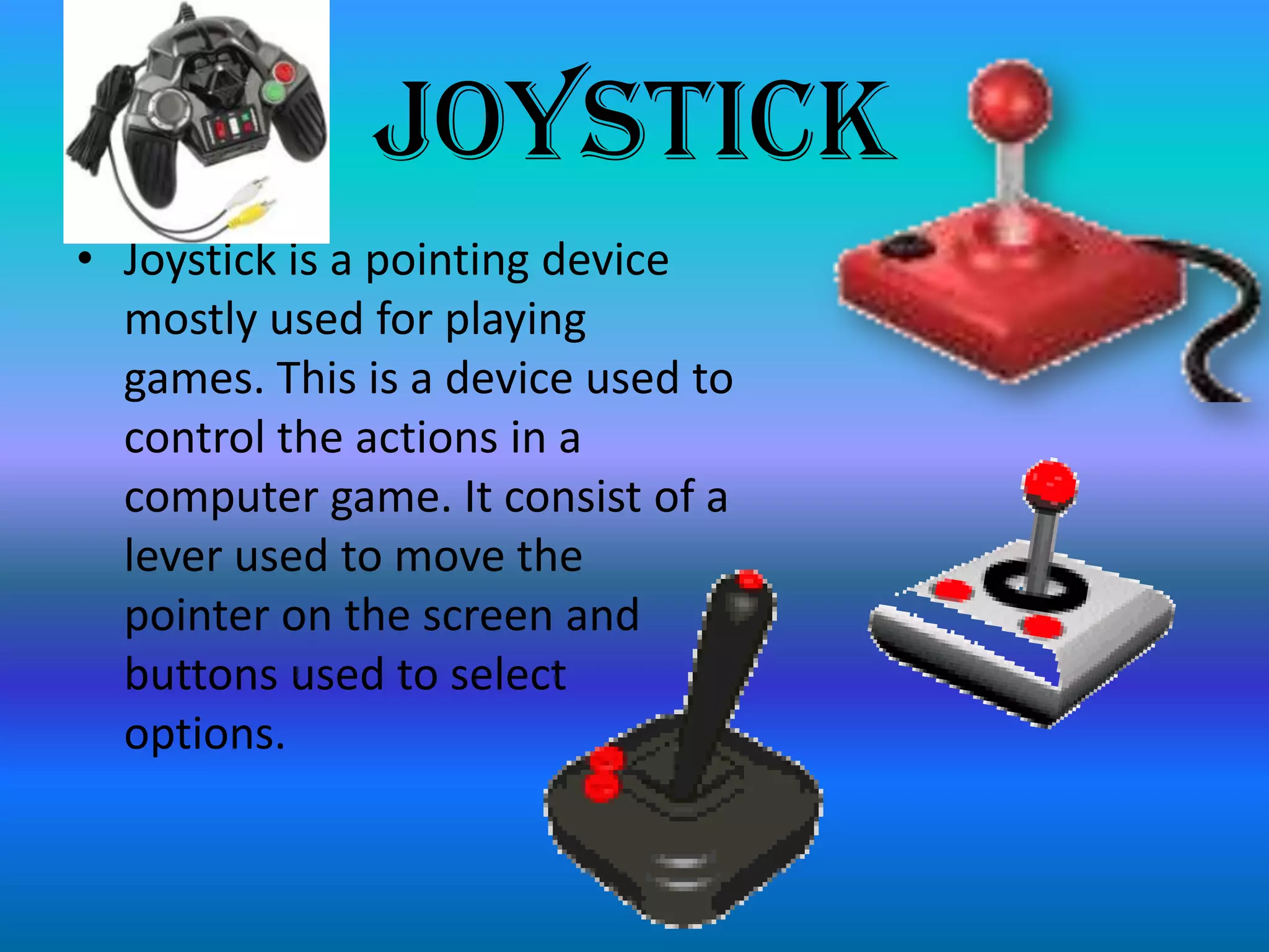 Presentation on input devices... | PPTX