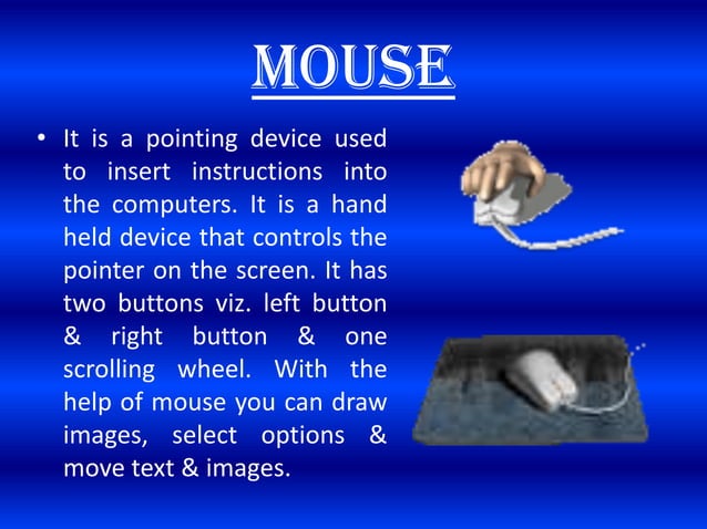 Presentation on input devices... | PPTX