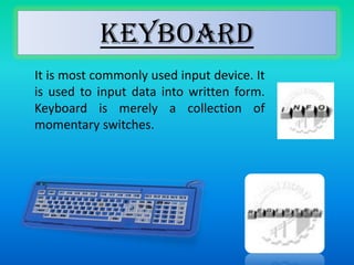 Presentation on input devices... | PPTX