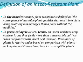 insect resistance plant, bt gene | PPTX