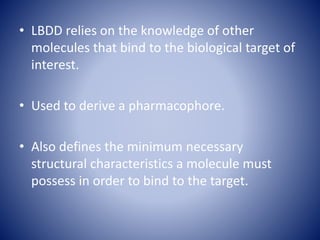 Presentation on insilico drug design and virtual screening | PPTX