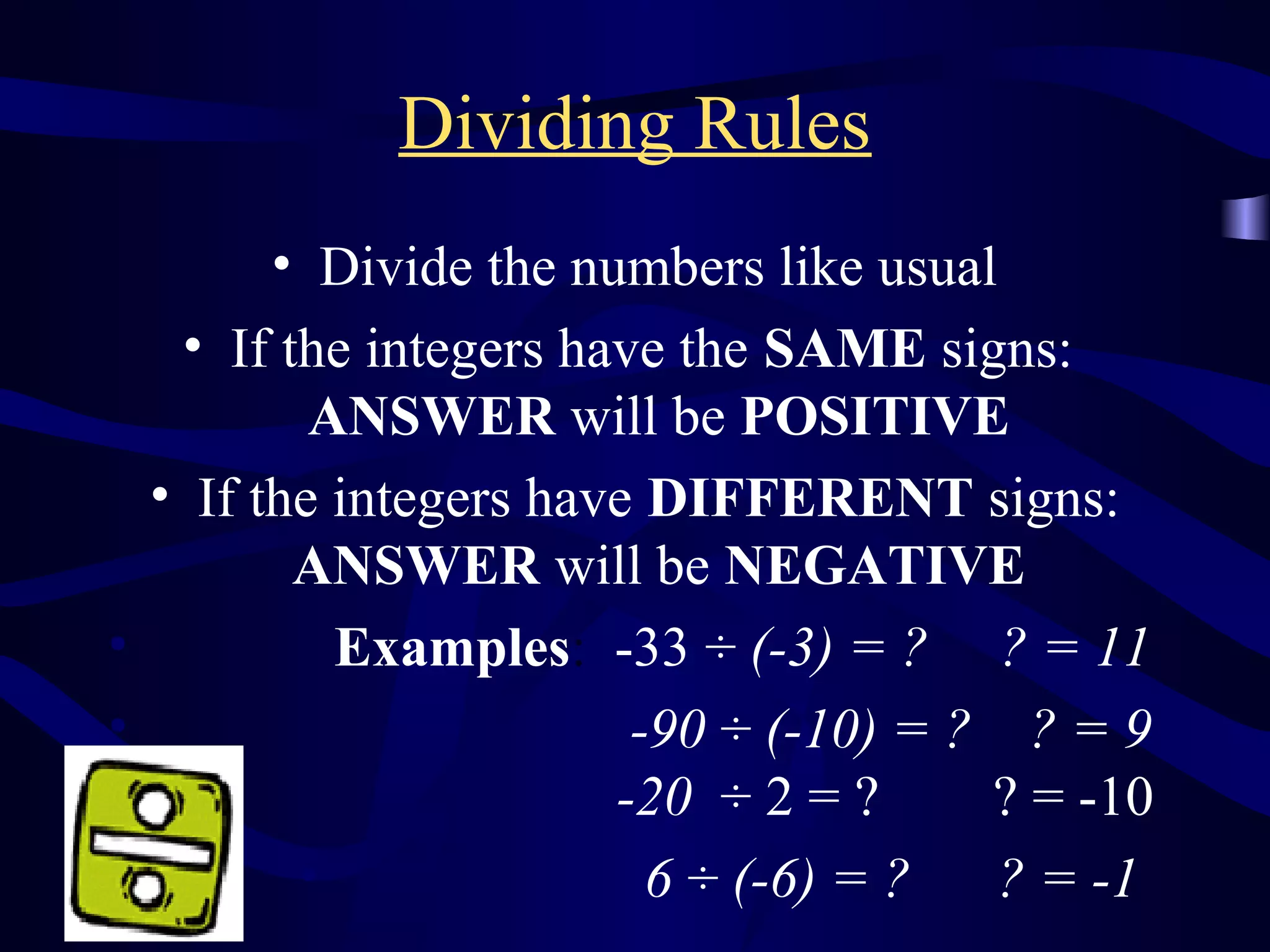 Integers | PPT