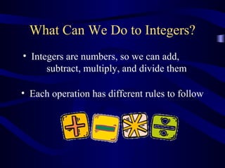 Integers | PPT | Science